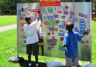 Magnetic Panel Stand-up Display
